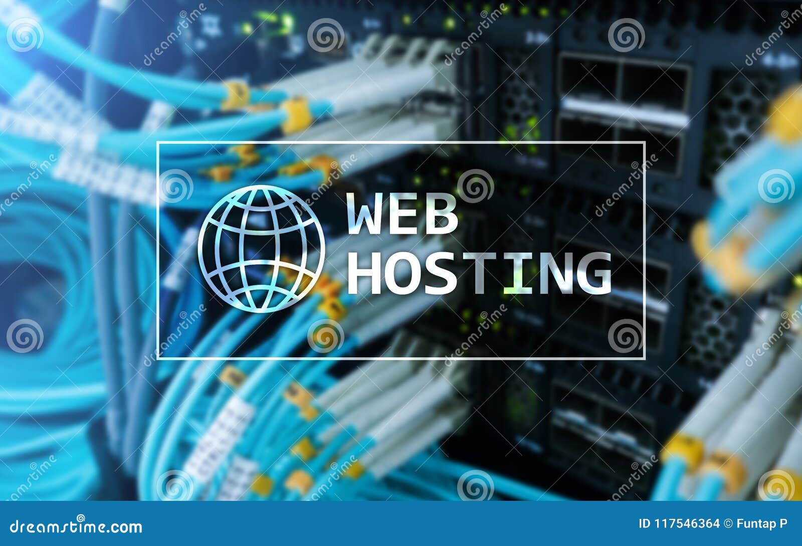 Web Hosting, Providing Storage Space and Access for Websites Stock ...