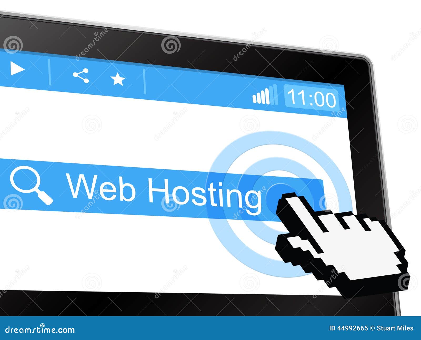 Web Hosting Represents Www Webhosting and Webhost Stock Illustration ...