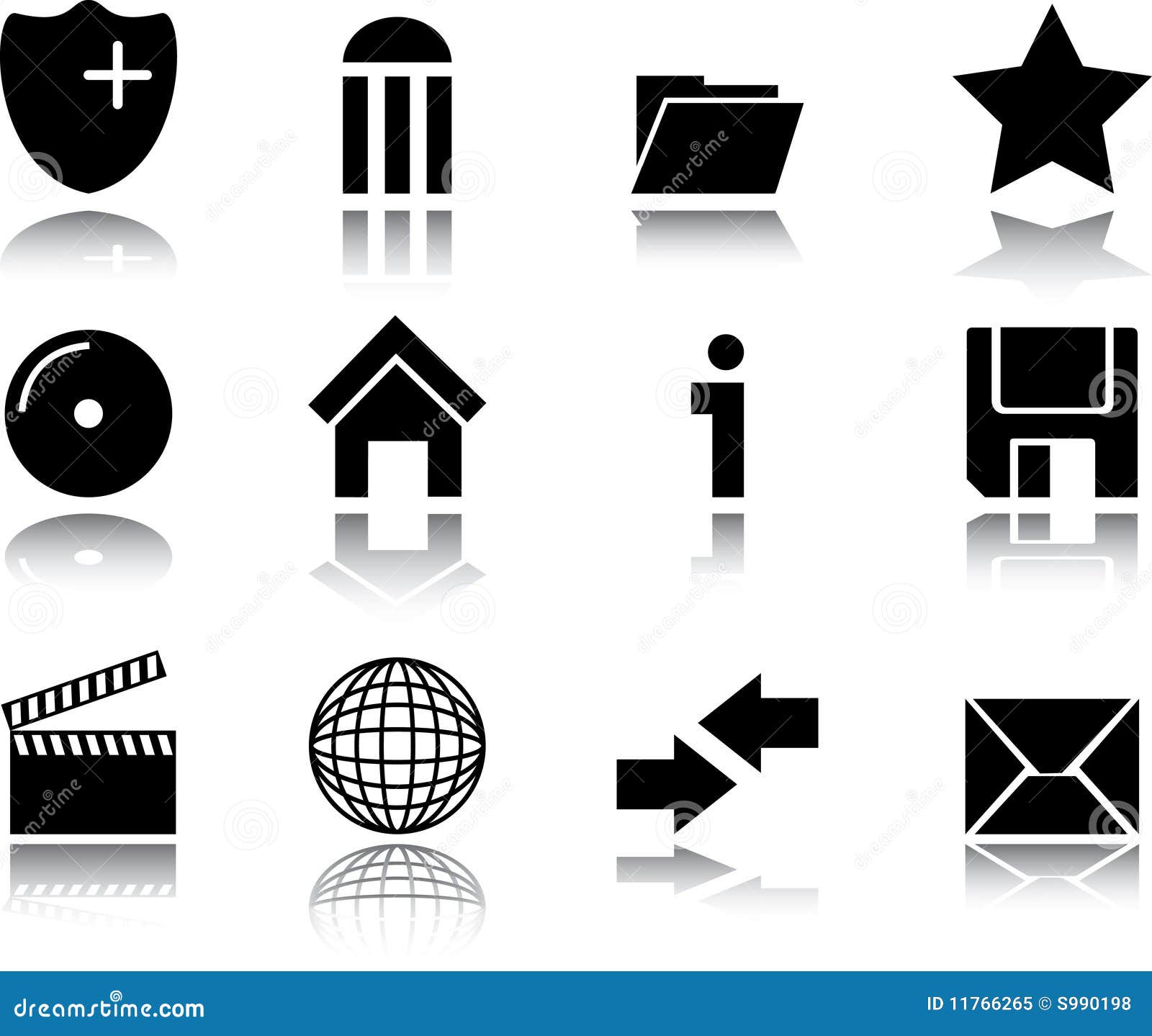 Web Icon Buttons Collection Stock Illustration - Illustration of symbol ...