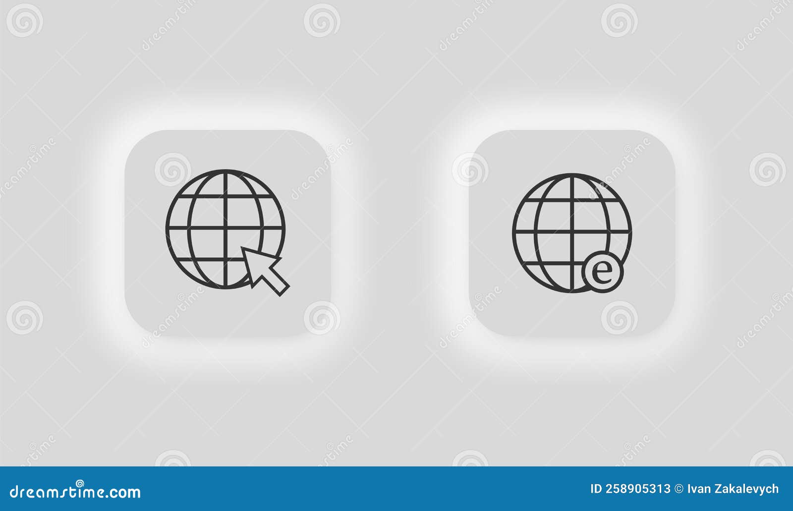 Web Icon. Globe Symbol. Sign Site Vector Stock Illustration ...