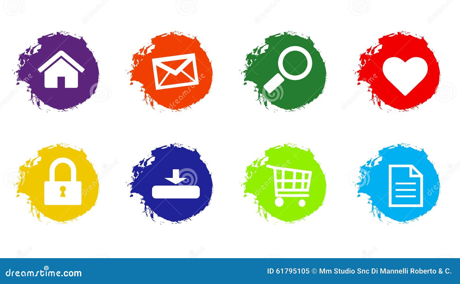 Web icon illustrator paint stock vector. Illustration of pack - 61795105
