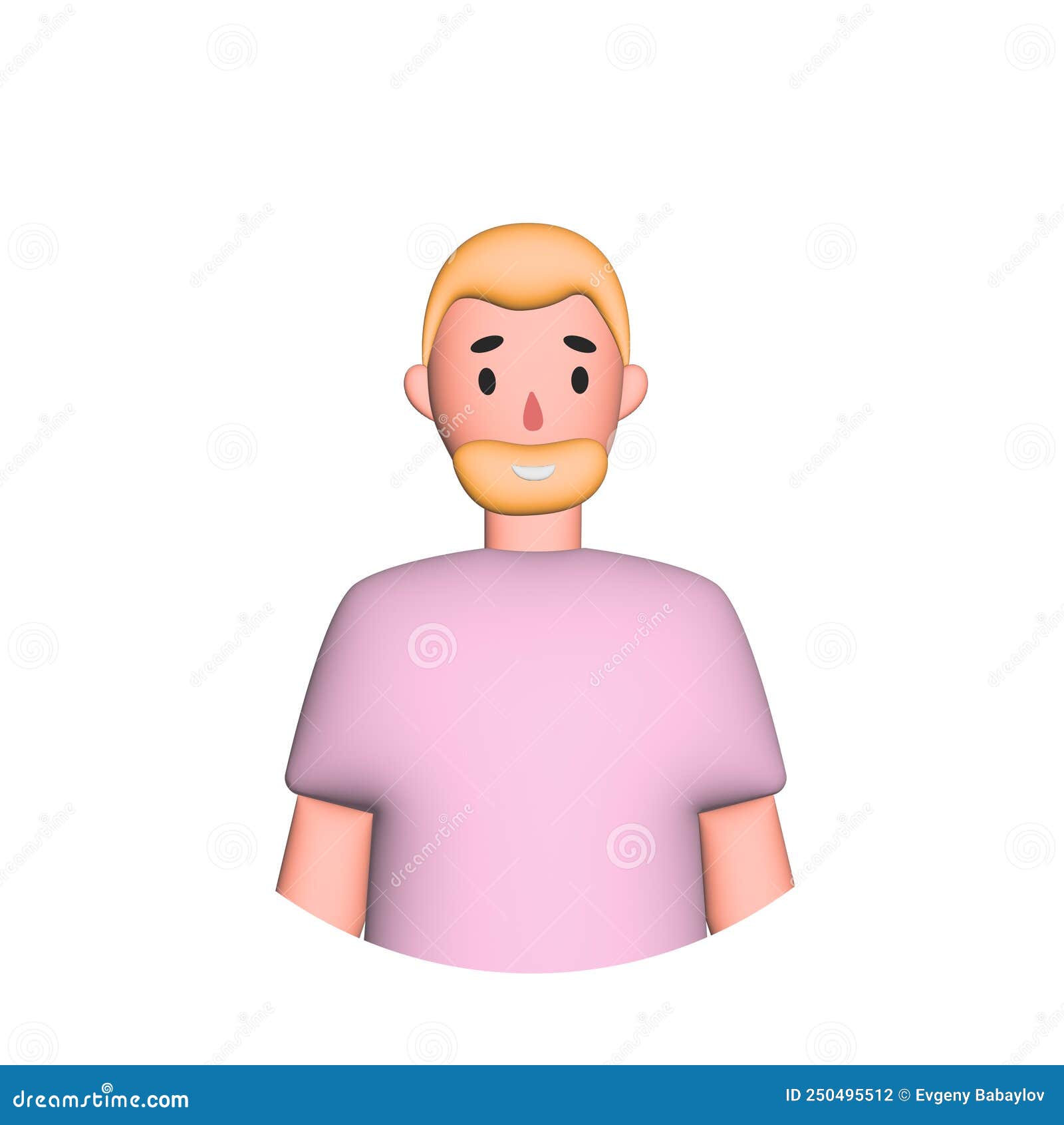 Web Icon Man, Middle-aged Man with Beard Stock Illustration ...