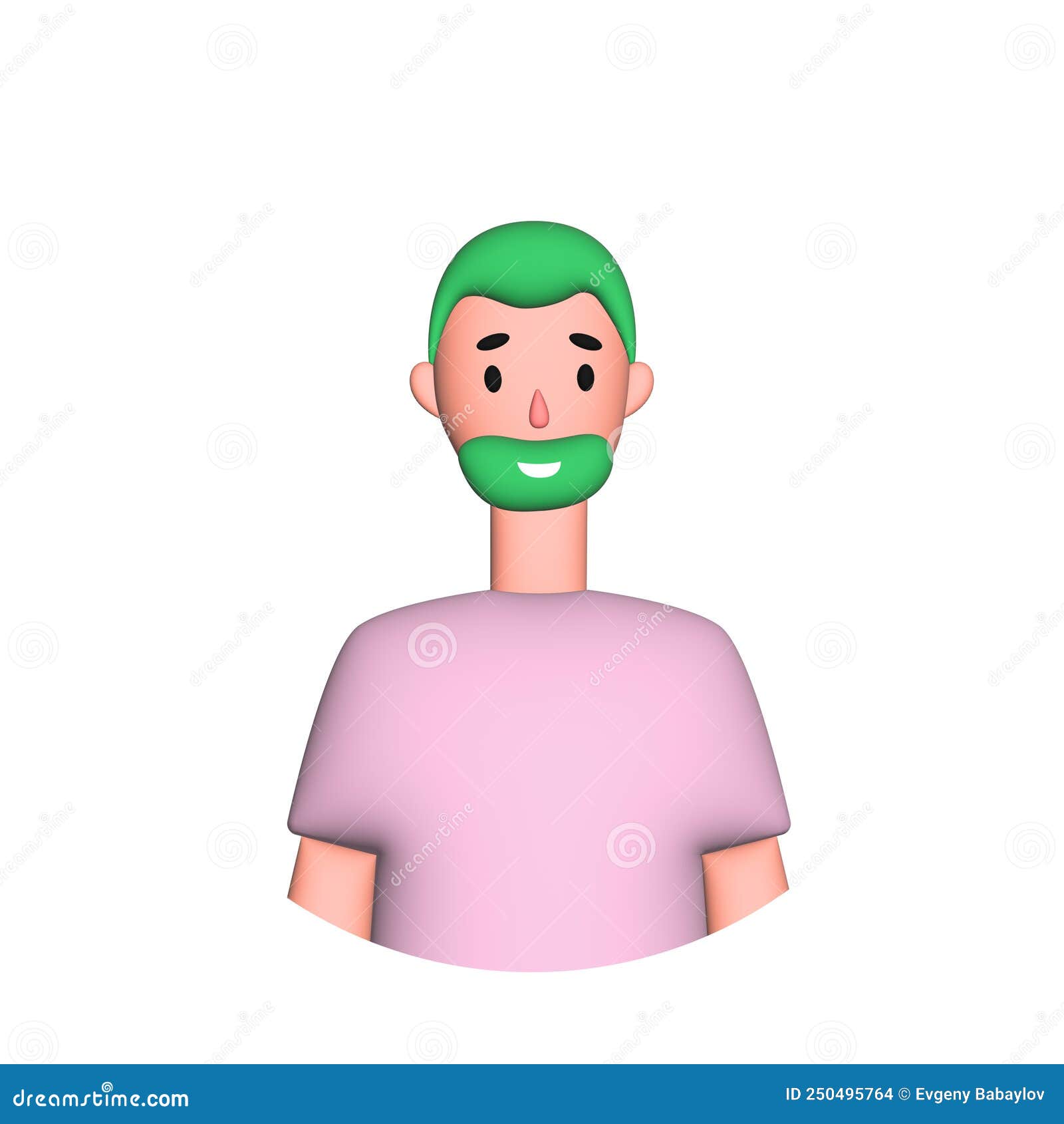 Web Icon Man, Middle-aged Man with Beard Stock Illustration ...