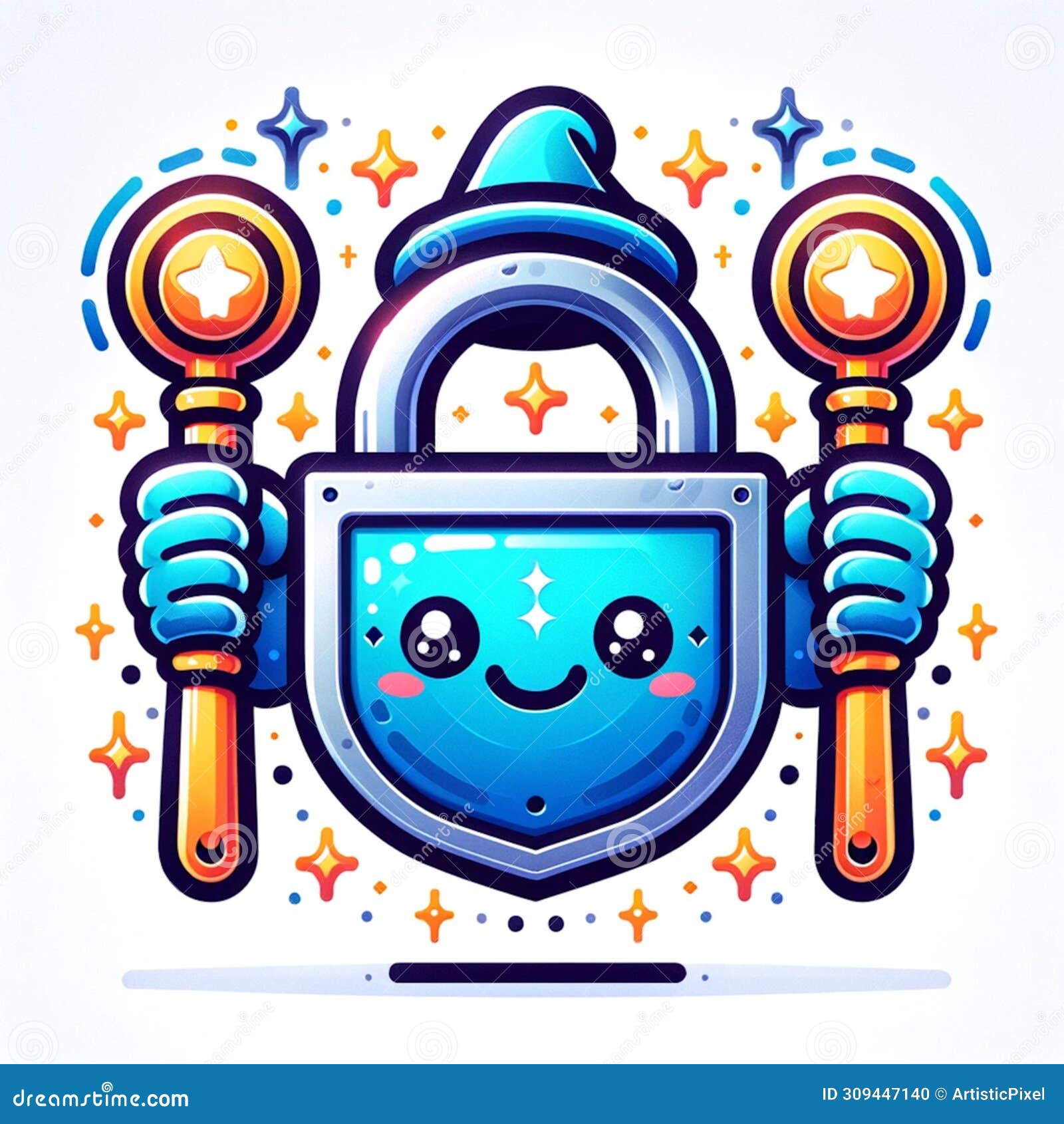 Pixie Series Privacy Icon: Safeguarding Your Secrets with a Smile Stock ...