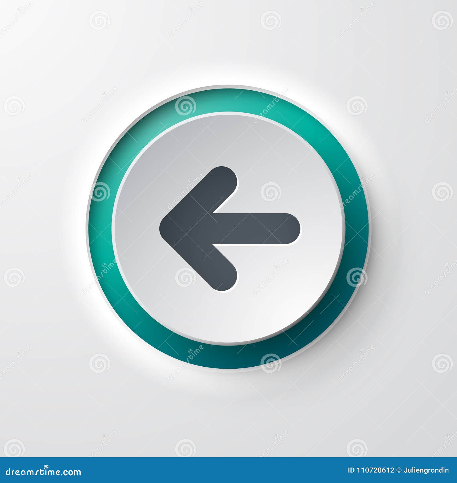 Web Icon Push-button Backward Arrow Stock Illustration - Illustration ...