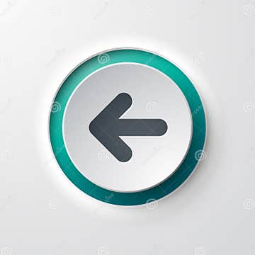 Web Icon Push-button Backward Arrow Stock Illustration - Illustration ...