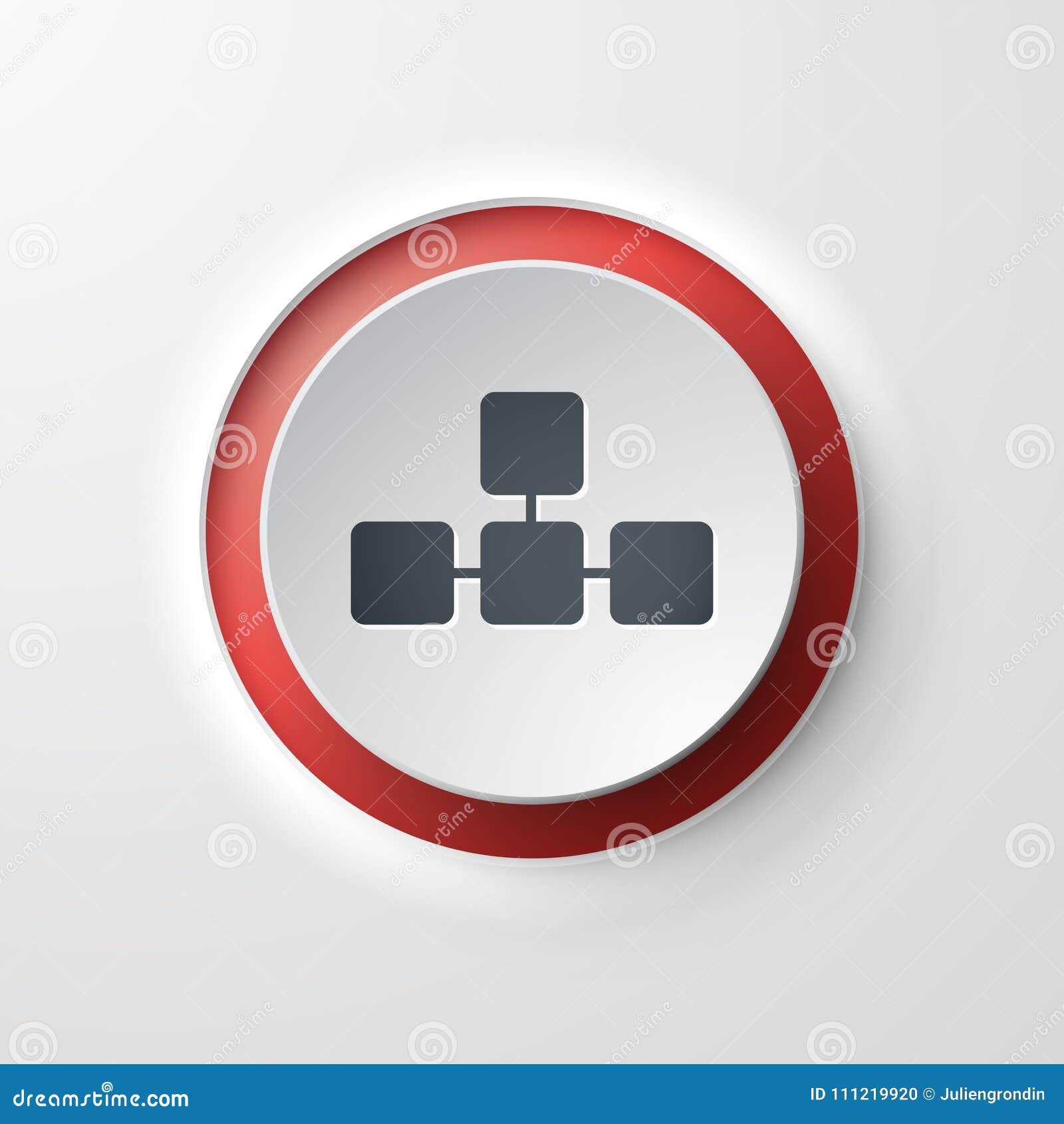 Web Icon Push Button Flow Chart Stock Illustration - Illustration of ...