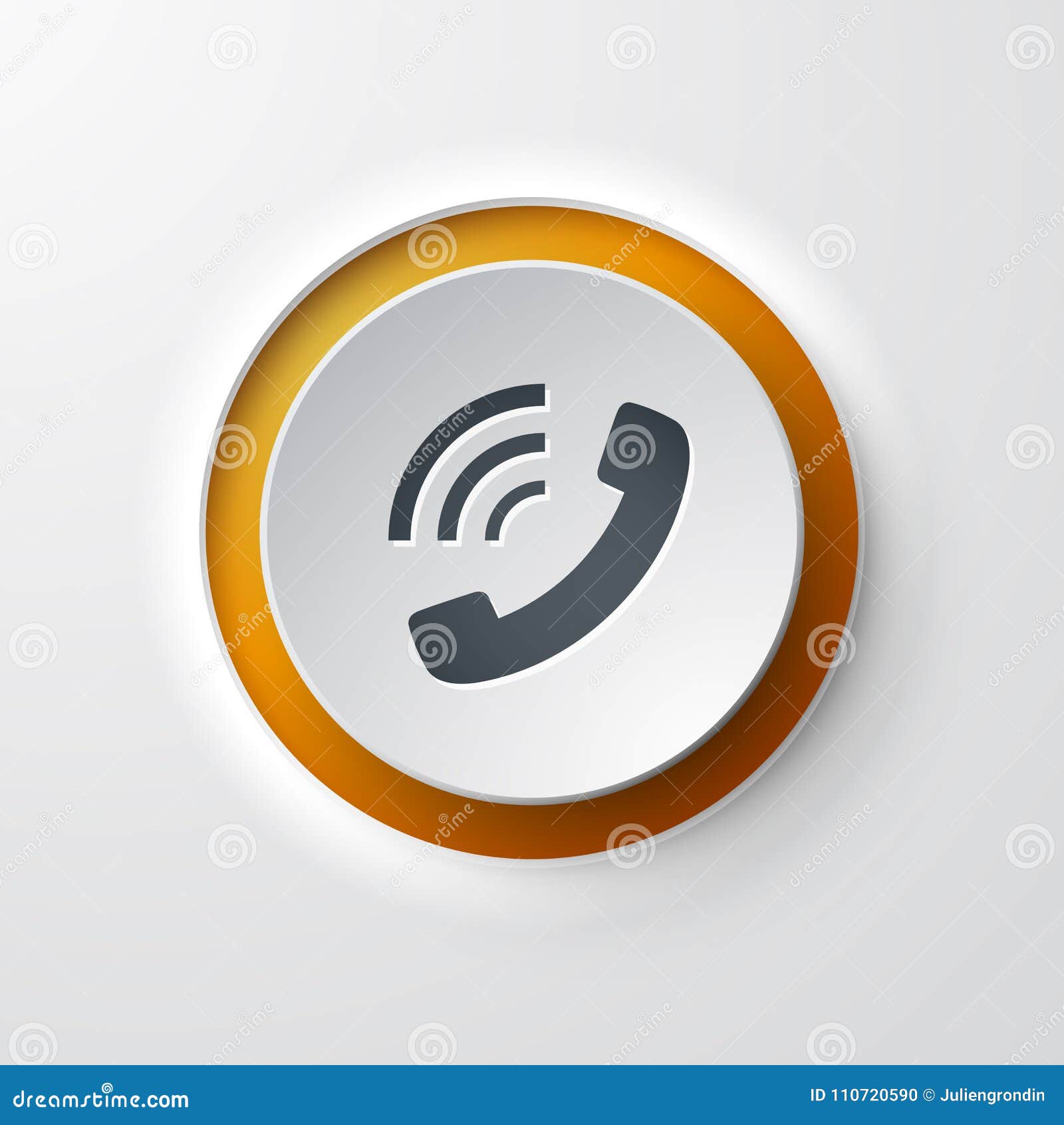 Web Icon Push-button Phone Call Stock Illustration - Illustration of ...