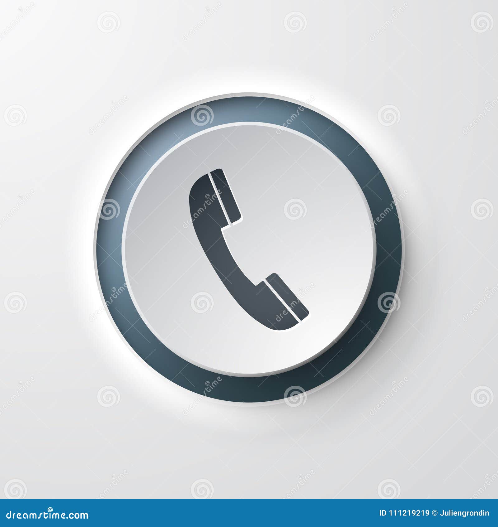 Web Icon Push-button Phone Call Stock Illustration - Illustration of ...