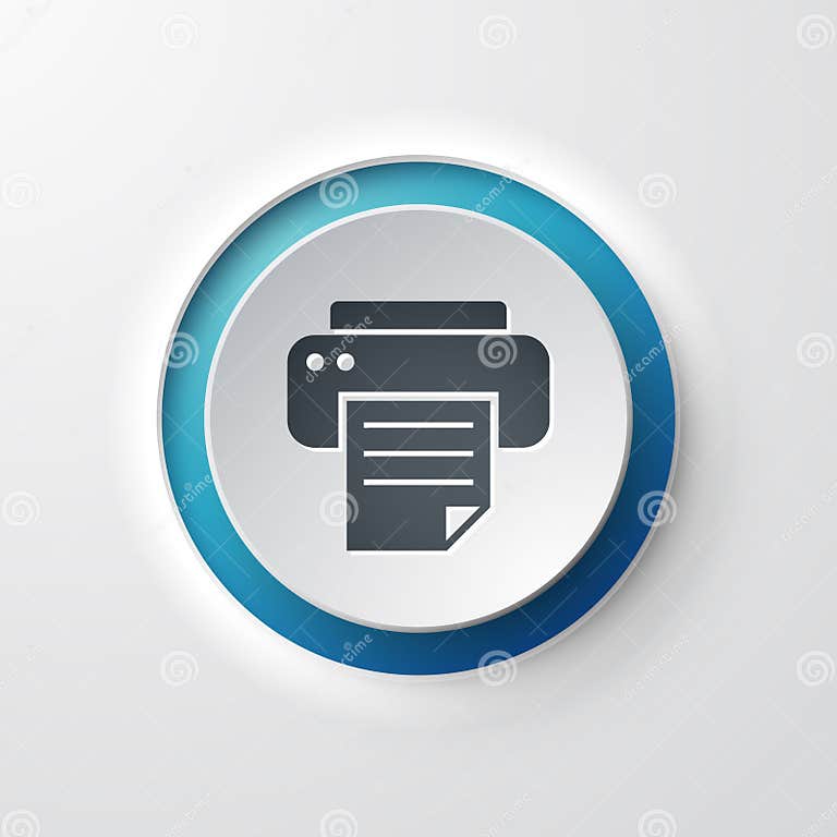 Web Icon Push-button Printer Stock Illustration - Illustration of ...
