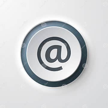 Web Icon Push-button at Sign Email Stock Illustration - Illustration of ...