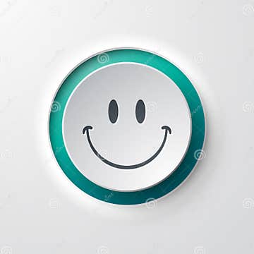 Web Icon Push Button Smile Emoticon Stock Illustration - Illustration ...