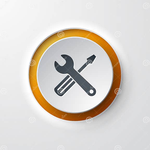 Web icon push-button tools stock illustration. Illustration of clean ...