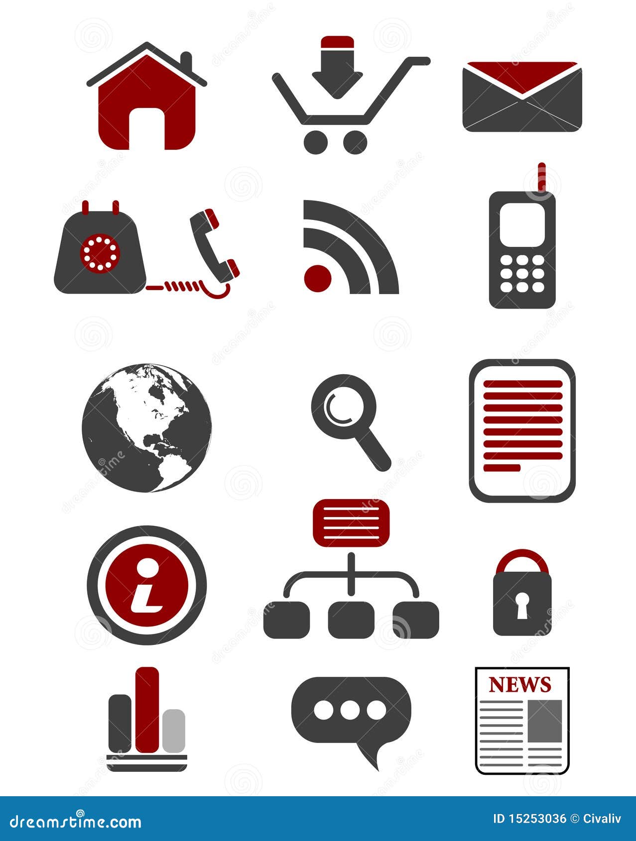 Web Icon Set Picture. Image: 15253036