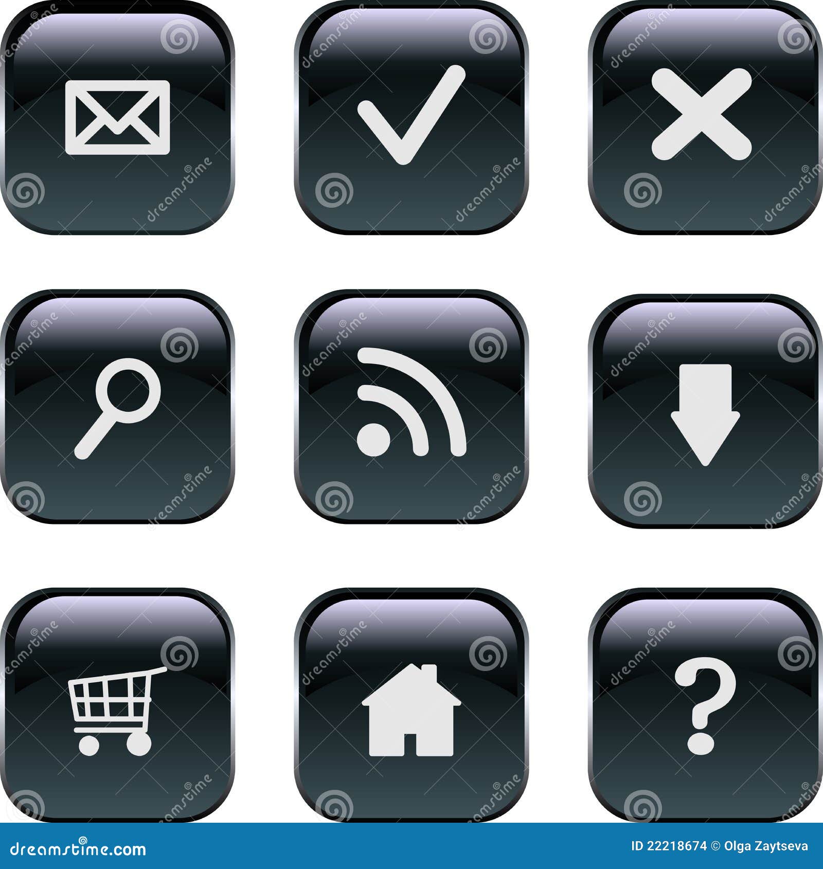 Web Icon Set stock illustration. Illustration of group - 22218674