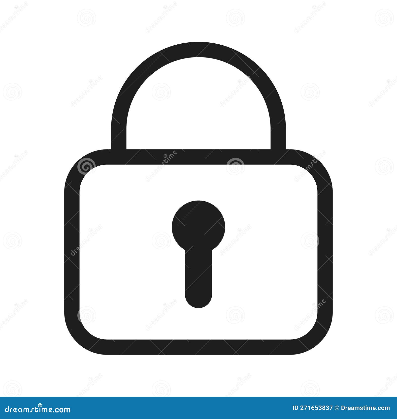 Locker web icon stock vector. Illustration of background - 271653837