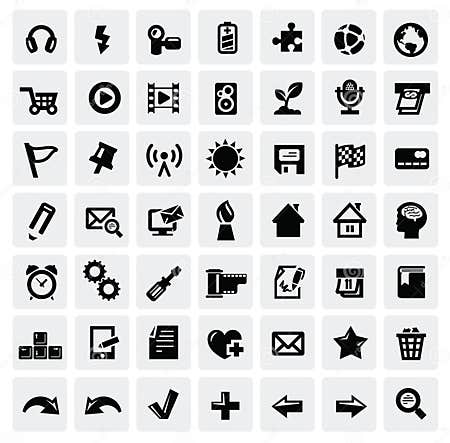 Web icon set stock vector. Illustration of home, internet - 28046681