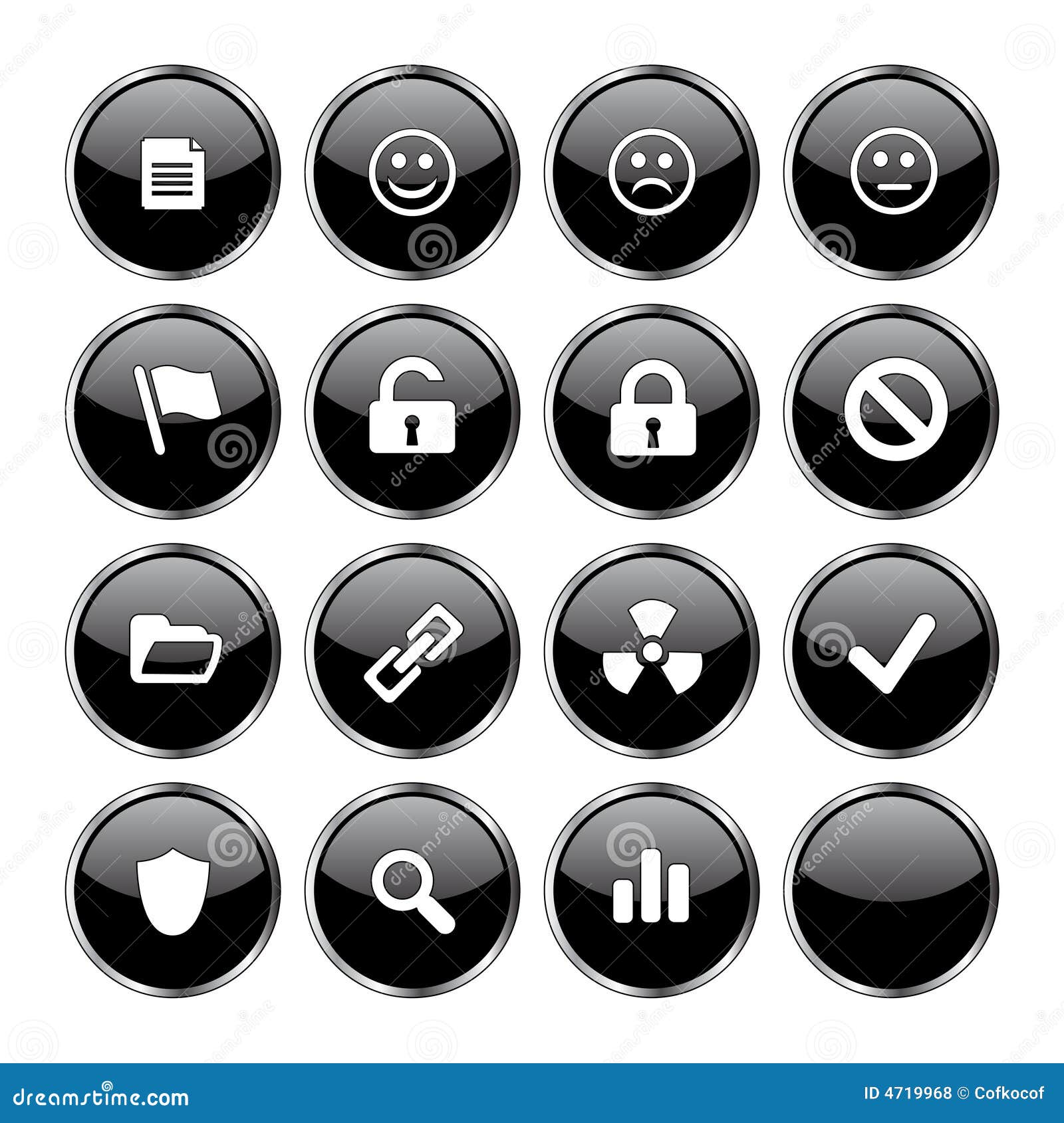 Document With Neutral Face Colored Icon. Profile With Negative Feedback ...