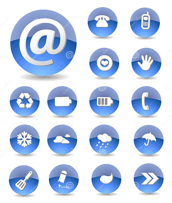 Web icon set stock illustration. Illustration of icon - 5125951