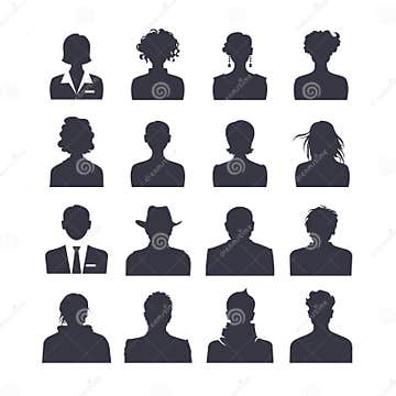 Web icon set avatars stock vector. Illustration of business - 35111796