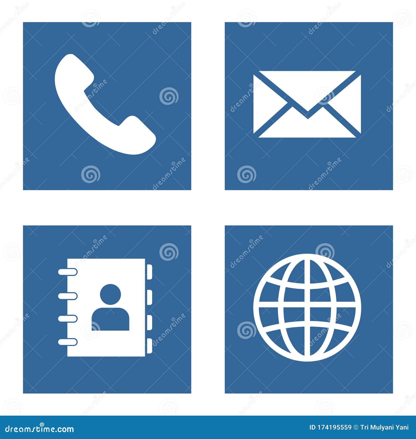 Website Icon Vector Symbol for Contact Us Stock Vector - Illustration ...