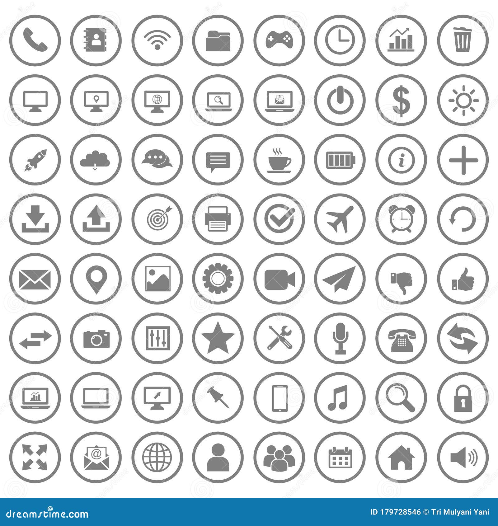Website Icon Vector Symbol for Contact Us Stock Vector - Illustration ...