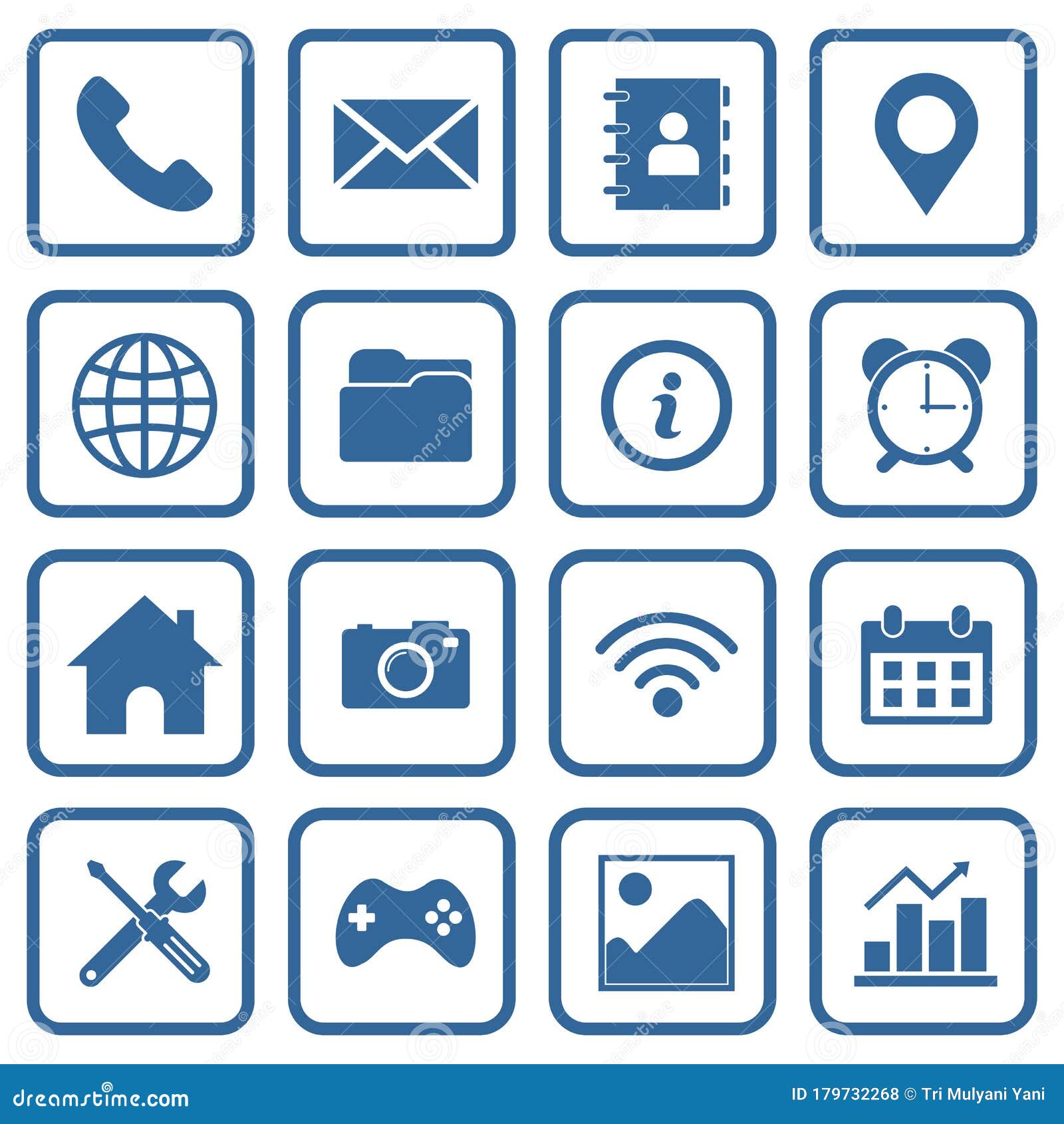 Website Icon Vector Symbol for Contact Us Stock Vector - Illustration ...