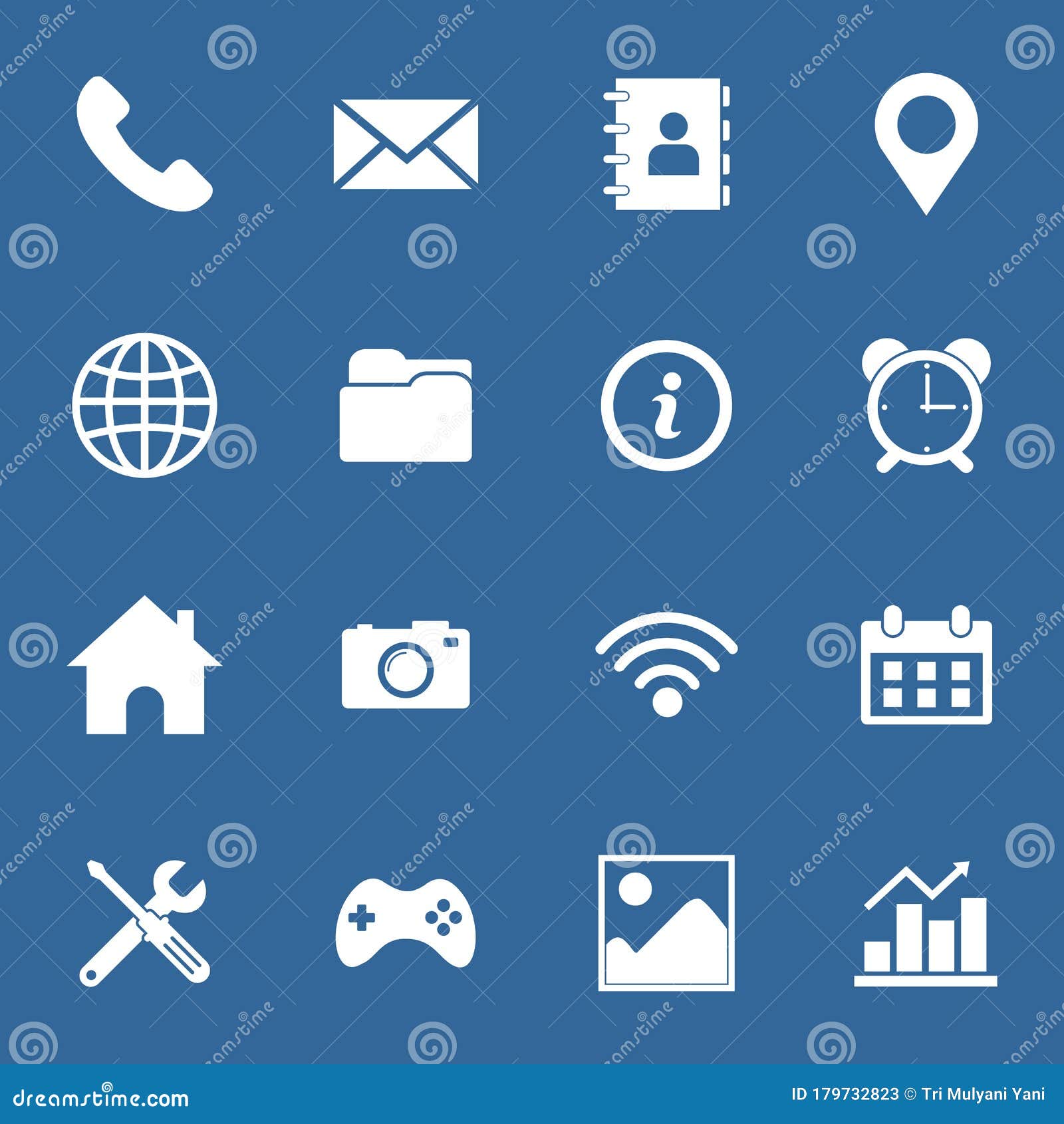 Website Icon Vector Symbol for Contact Us Stock Vector - Illustration ...