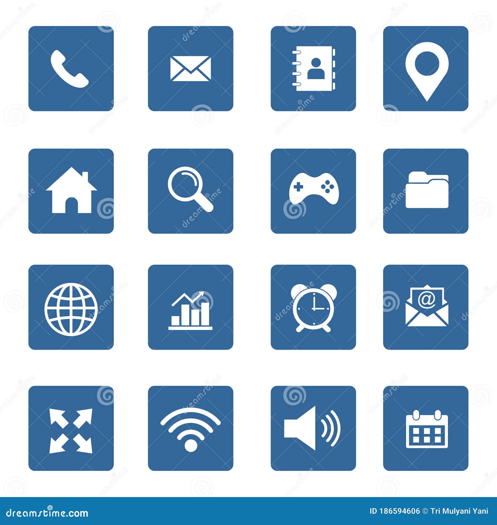 Web Icon Set Vector Design Symbol Stock Vector - Illustration of ...