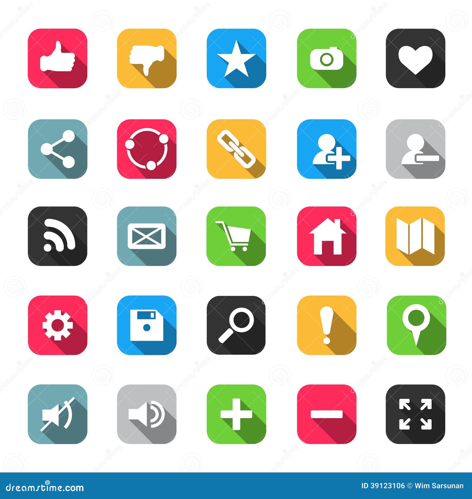 Web Icon set editorial photo. Illustration of network - 39123106