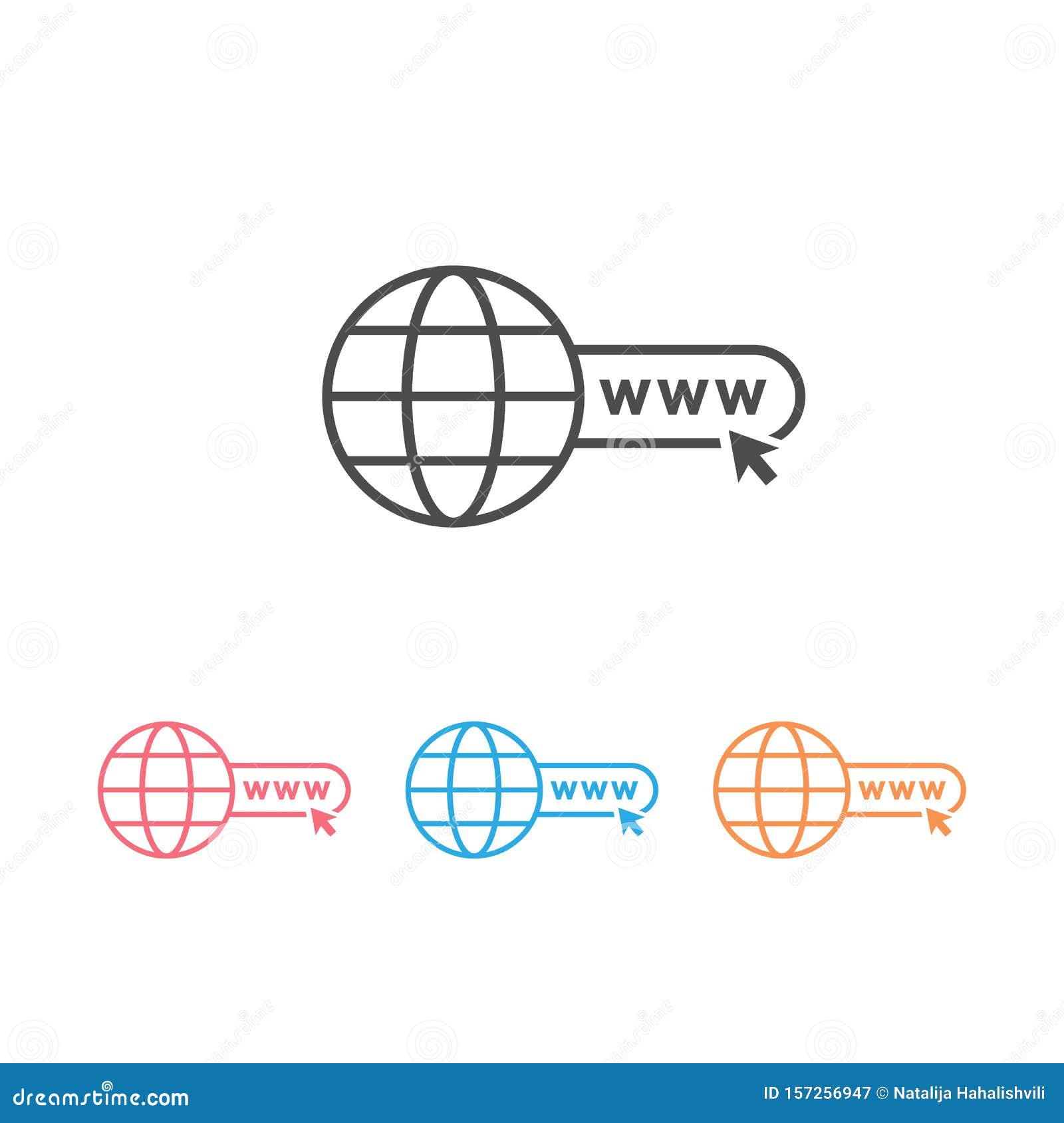 Web Icon Set Vector. Flat Icon Web Internet Globe Symbol with Stock ... Web Icon Set Vector. Flat Icon Web Internet Globe Symbol with Stock ...