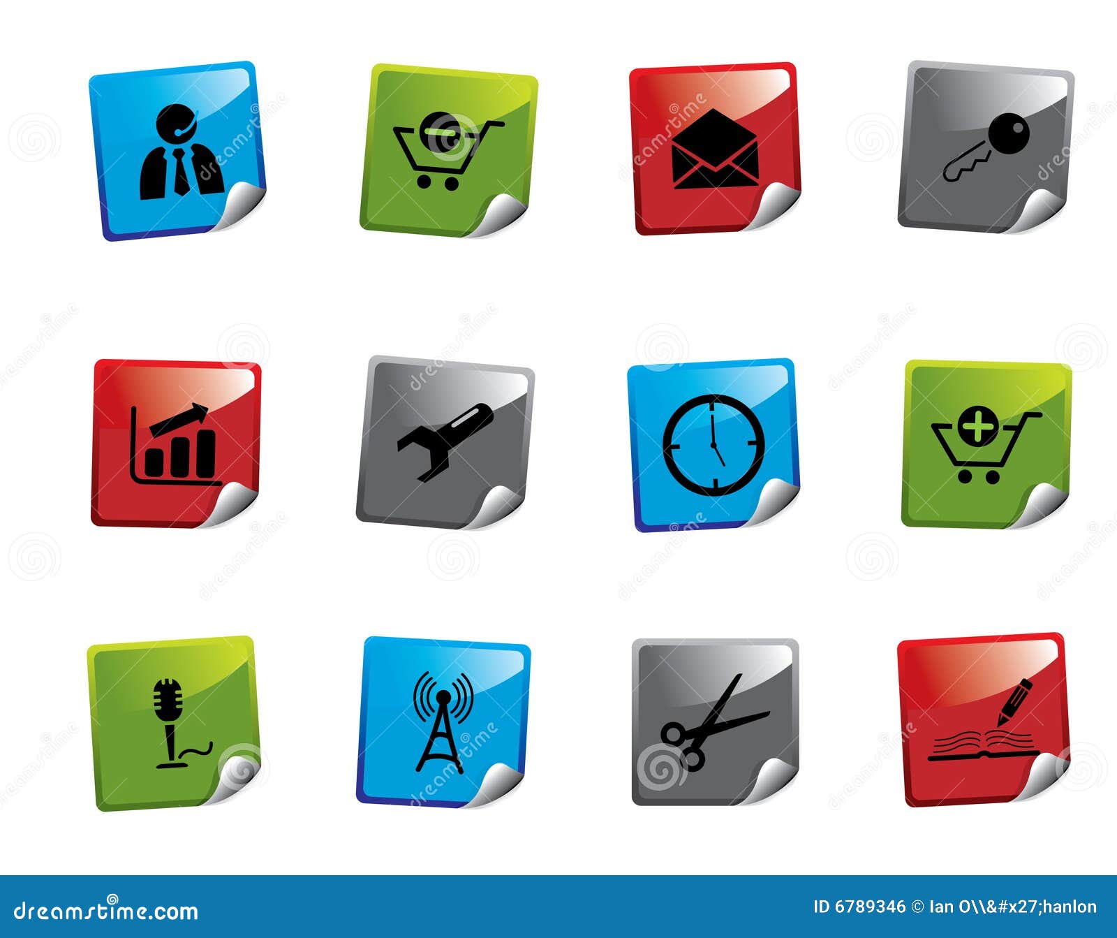 Web icon sticker series stock vector. Illustration of finance - 6789346