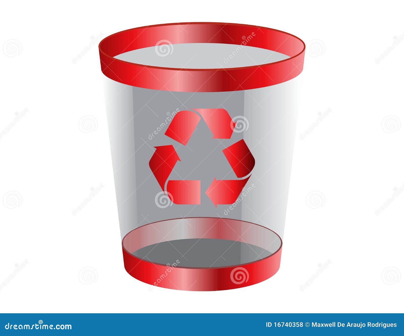 Web Icon of trash stock vector. Illustration of clock - 16740358