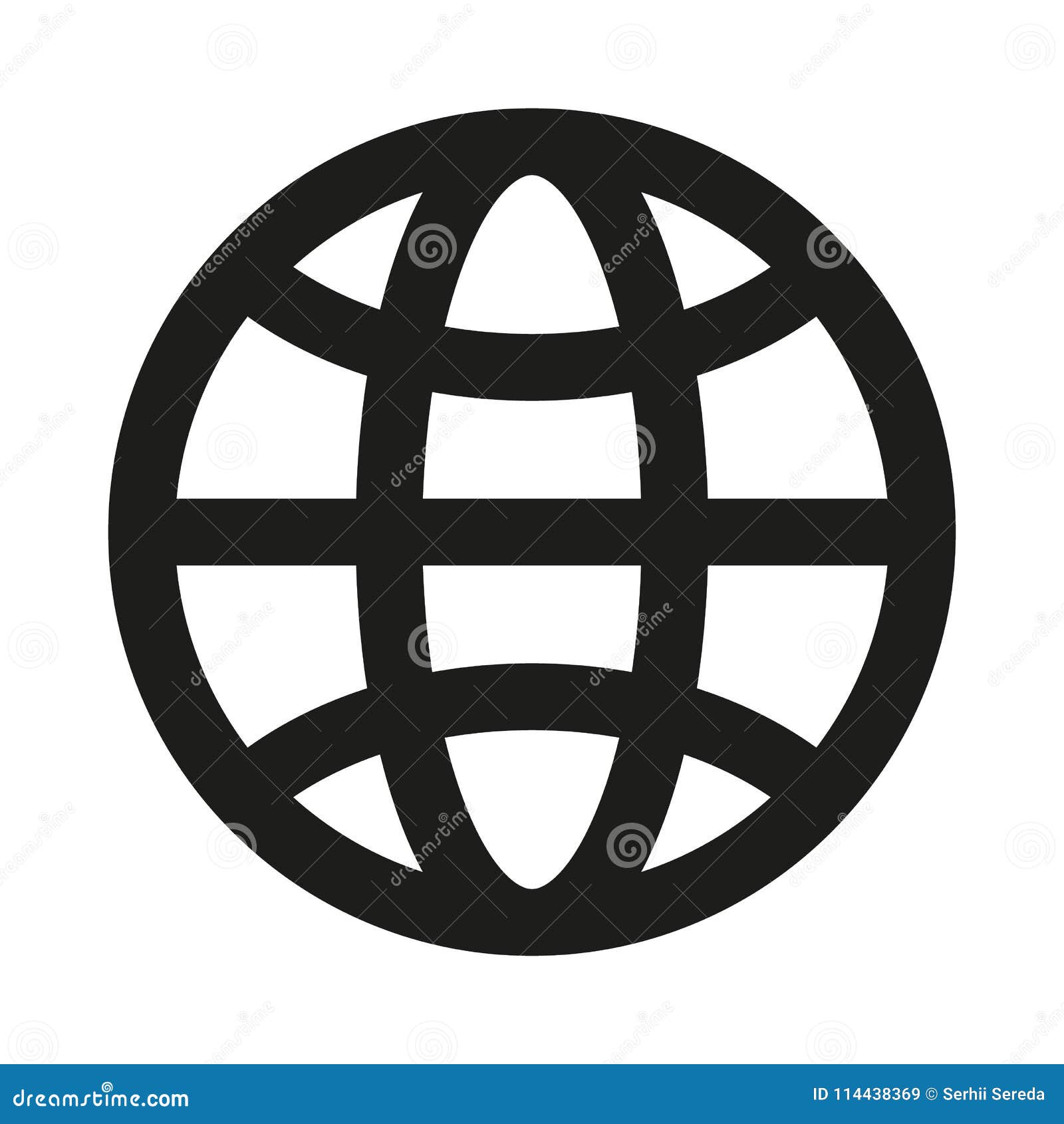 Web Icon on White Background. Stock Illustration - Illustration of ...