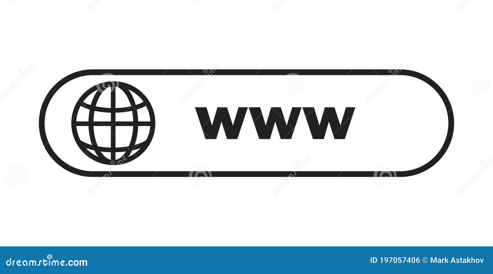 Web Icon, Www Vector Isolated Browser Symbol Stock Vector ...