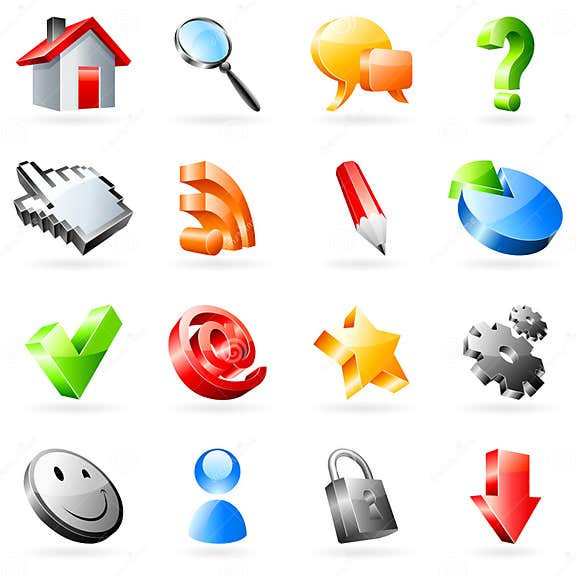 Web icons. stock vector. Illustration of background, design - 12038555