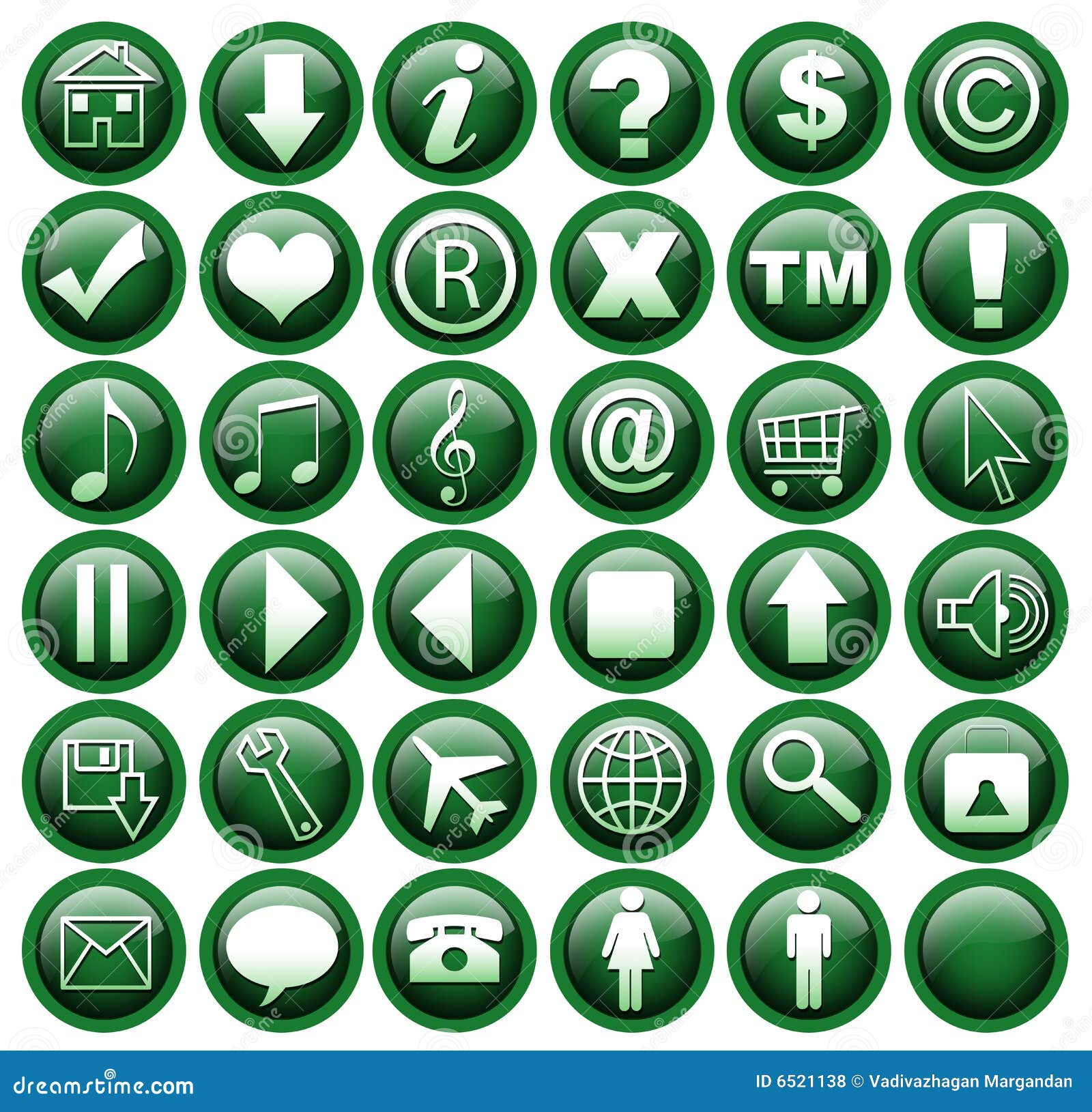 Web icons stock illustration. Illustration of mail, empty - 6521138