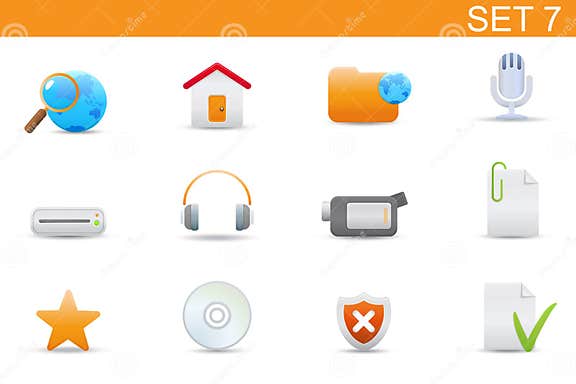 Web icons stock vector. Illustration of icon, home, online - 8084894