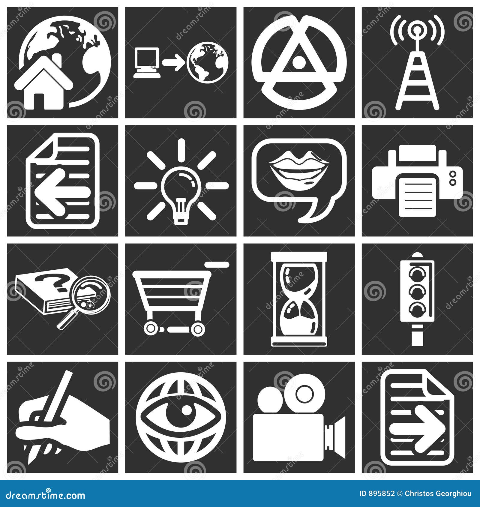 Web icons stock vector. Illustration of element, design - 895852