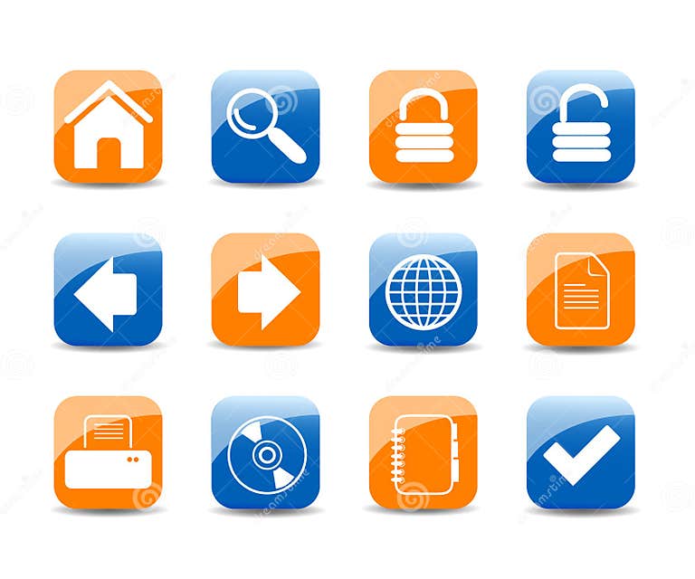 Web icons stock vector. Illustration of communication - 9049551