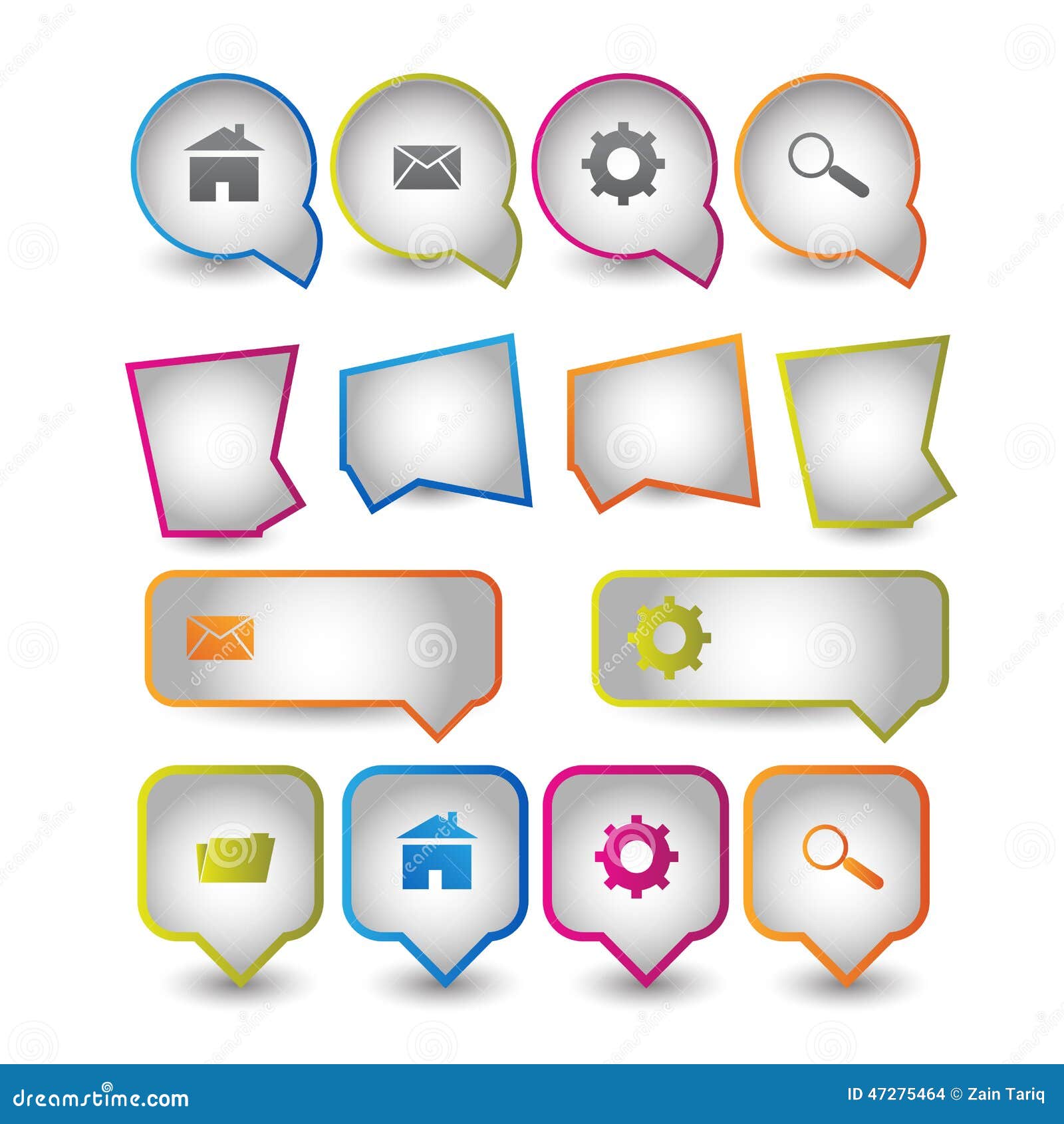 Web icons boxes stock vector. Illustration of arrow, boxes - 47275464