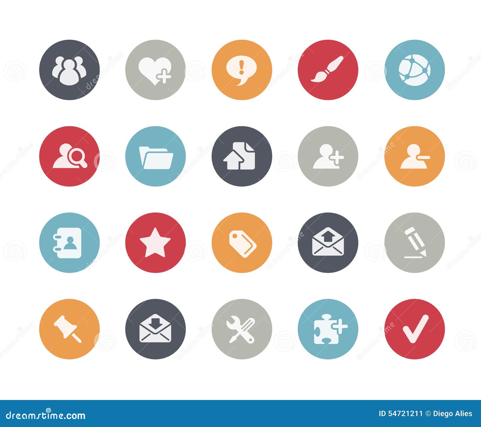 Web Icons // Classics stock vector. Illustration of bookmark - 54721211