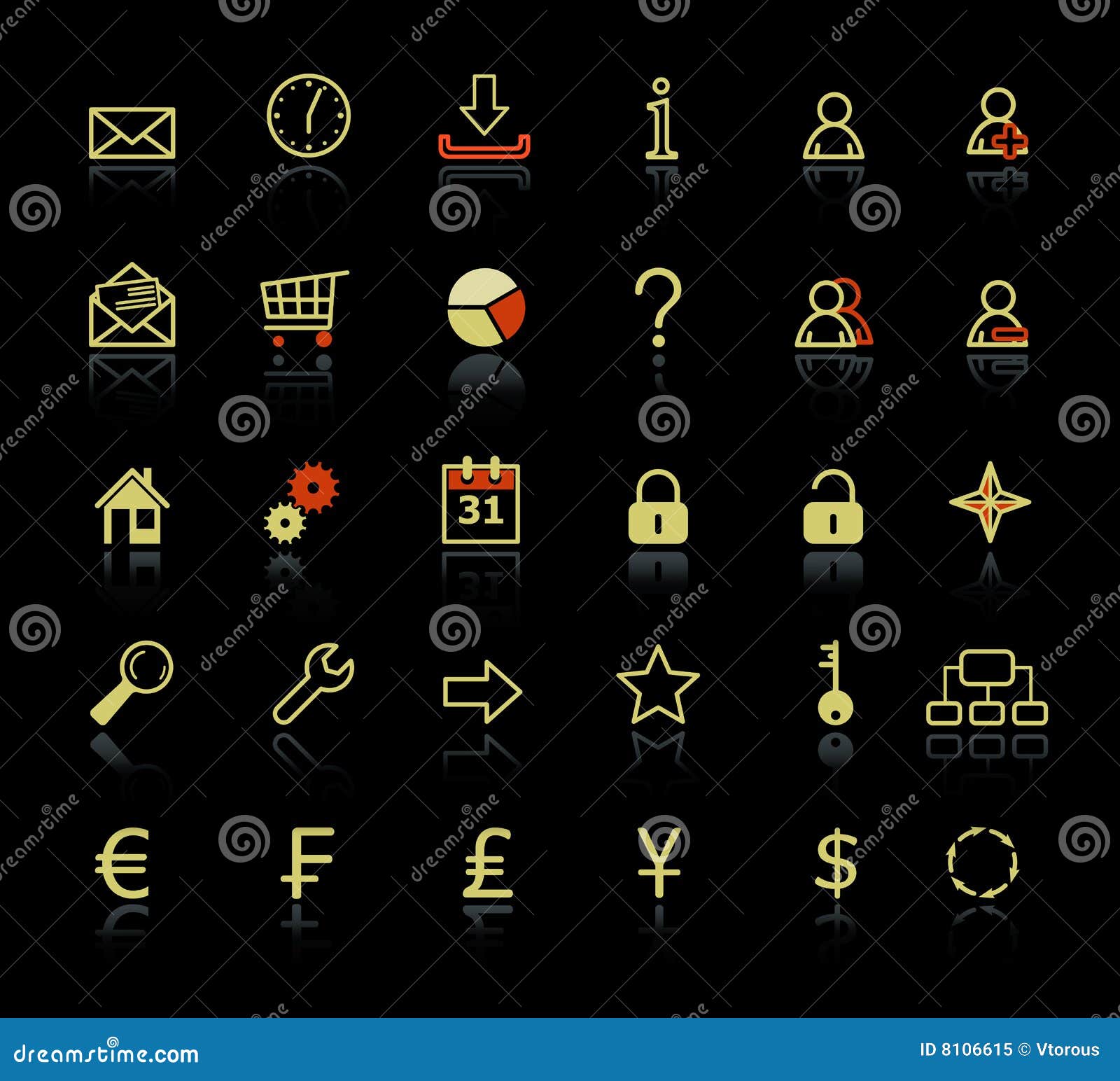 Web icons collections stock illustration. Illustration of openoptions ...