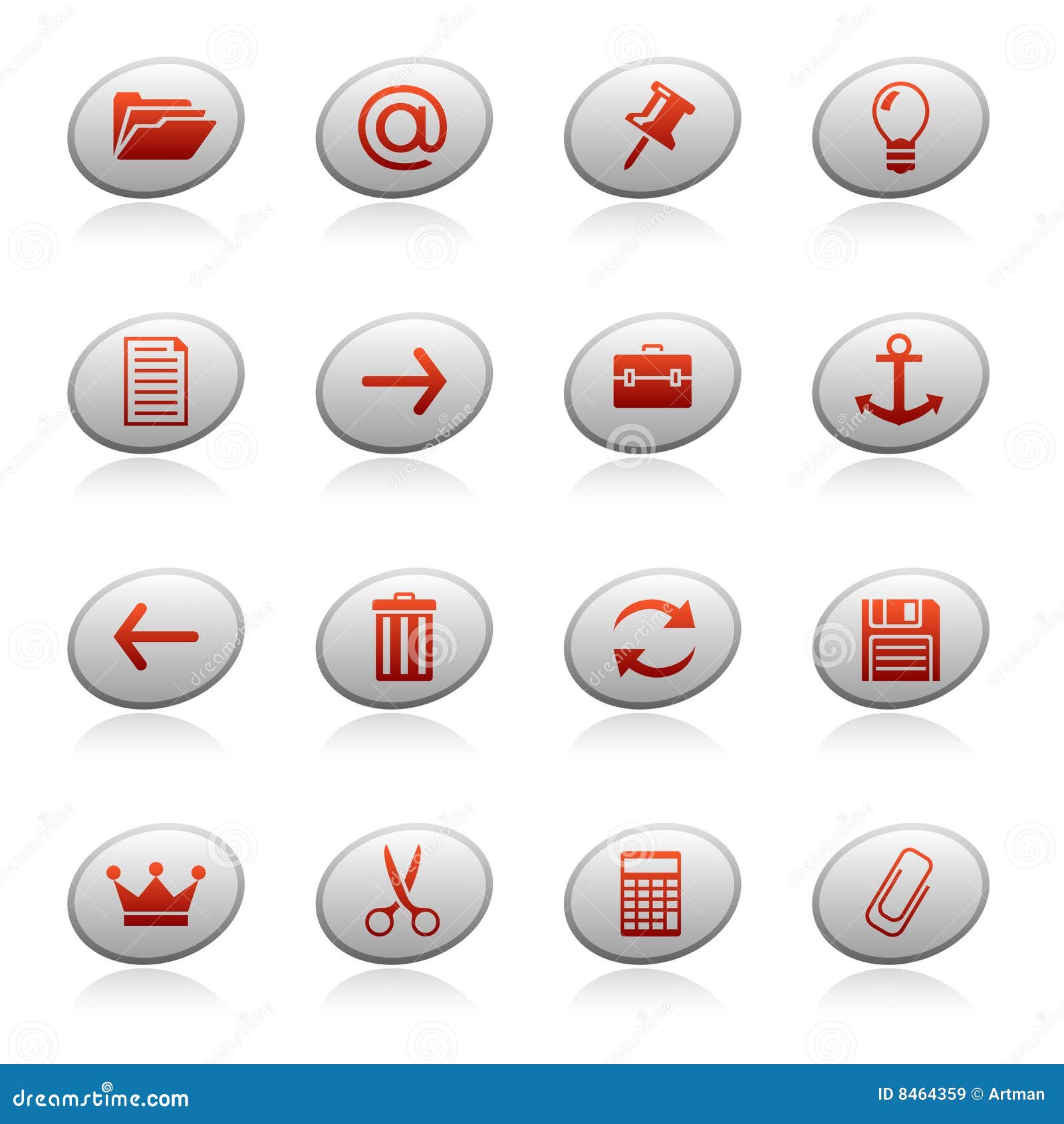 Web Icons on Ellipse Buttons 3 Stock Vector - Illustration of icons ...