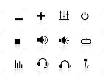 Web Icons Multimedia & Audio Stock Vector - Illustration of logos ...