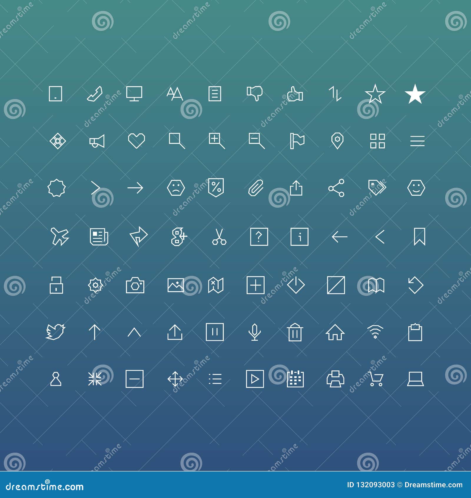 Web icons pack stock illustration. Illustration of business - 132093003