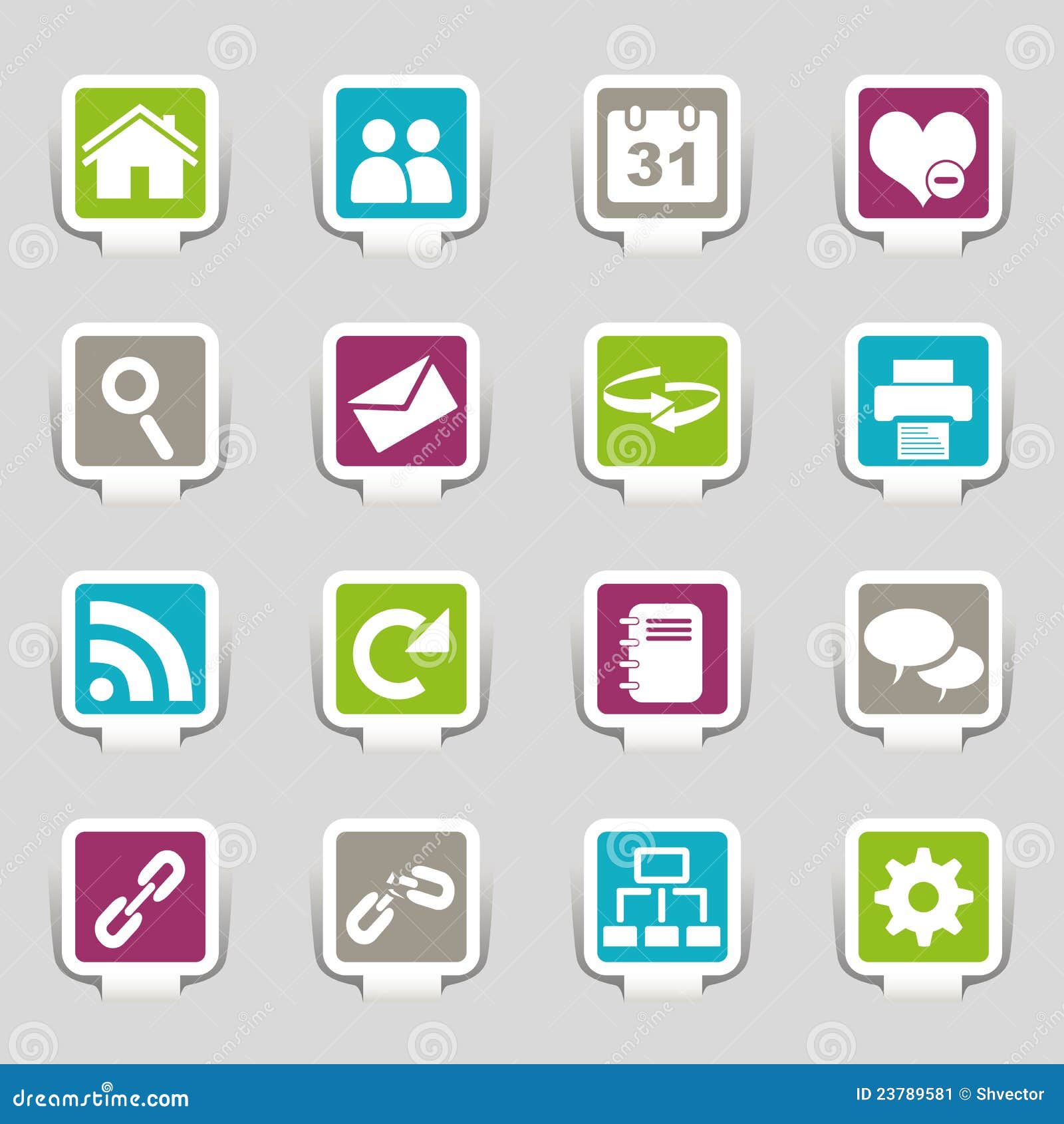 Web icons Part 1 stock vector. Illustration of icon, design - 23789581