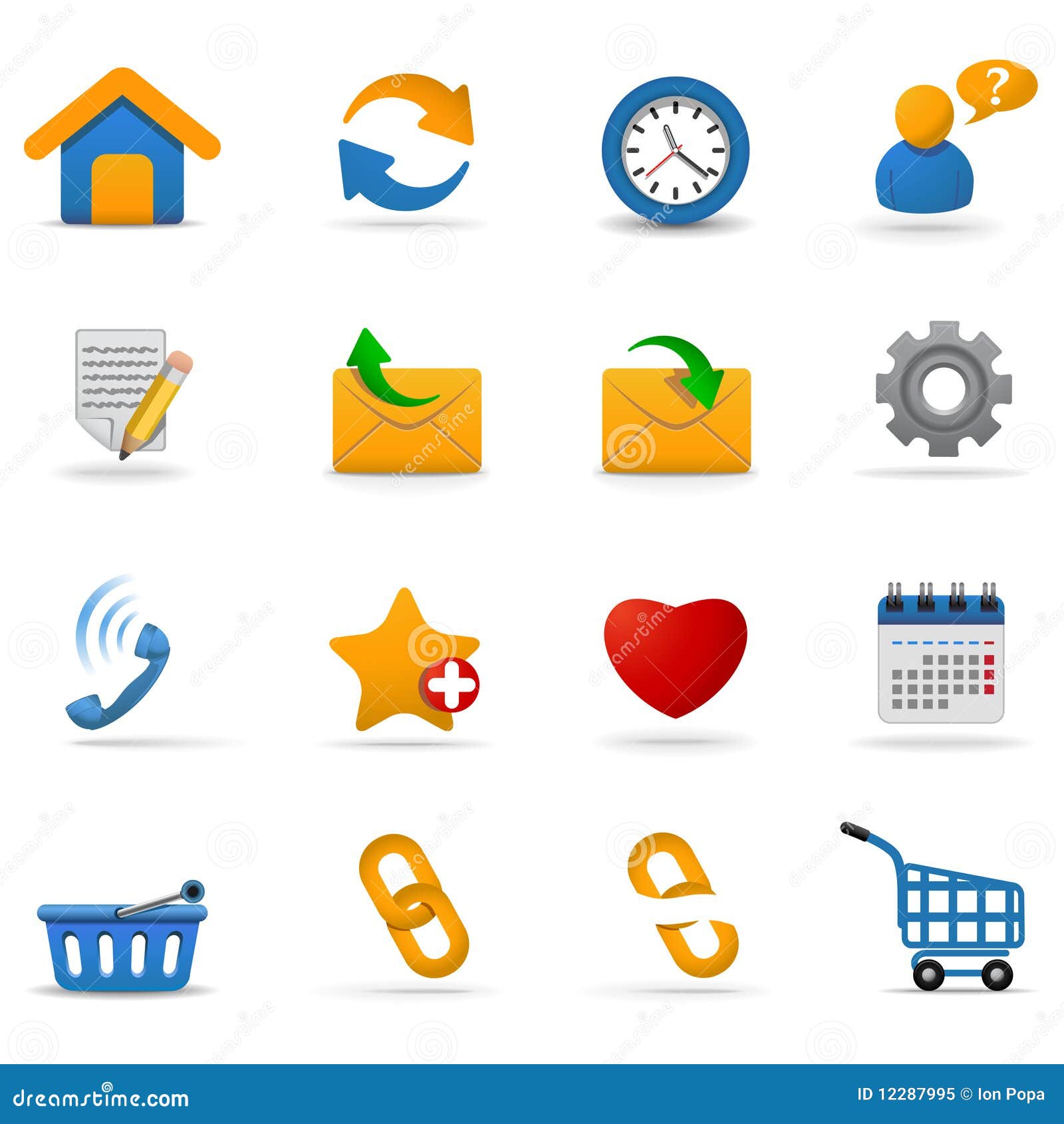 Web icons. Part 2 stock vector. Illustration of bubble - 12287995