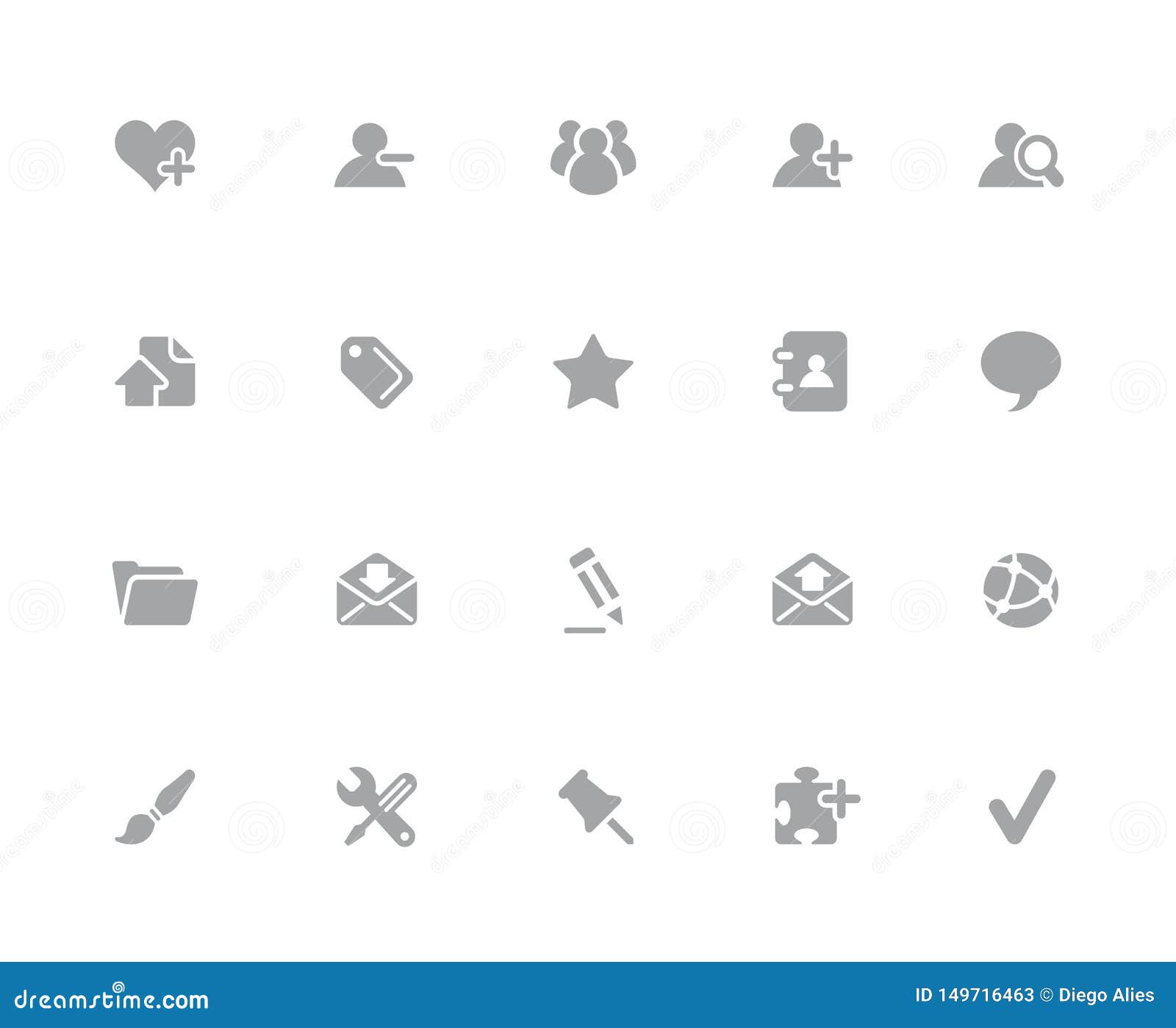 Web Icons // 32 Pixels Icons White Series Stock Vector - Illustration ...