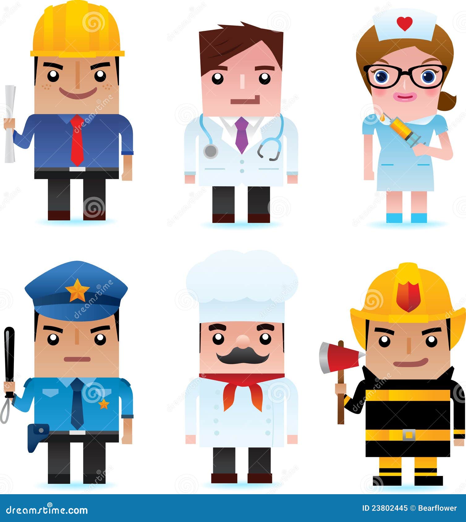 Professional People Icon Set. People Avatar Symbols. People Profile ...